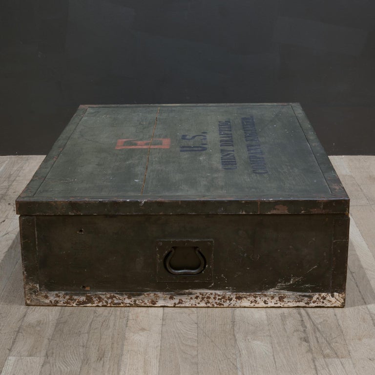 World War 2 Era Military Trunk, c.1940 For Sale at 1stDibs