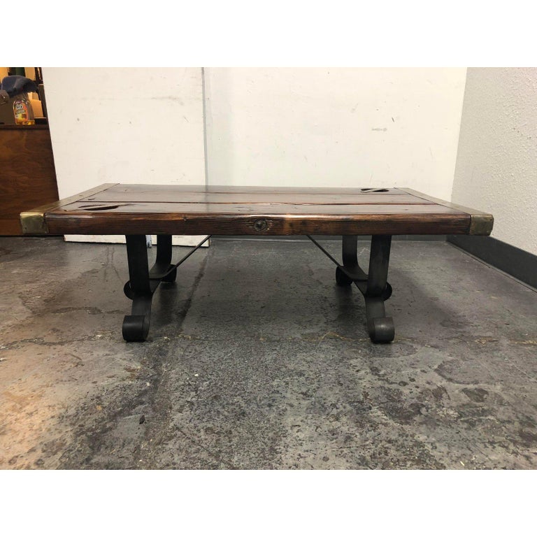 World War II Custom Liberty Ship Hatch Cover Coffee Table For Sale at ...