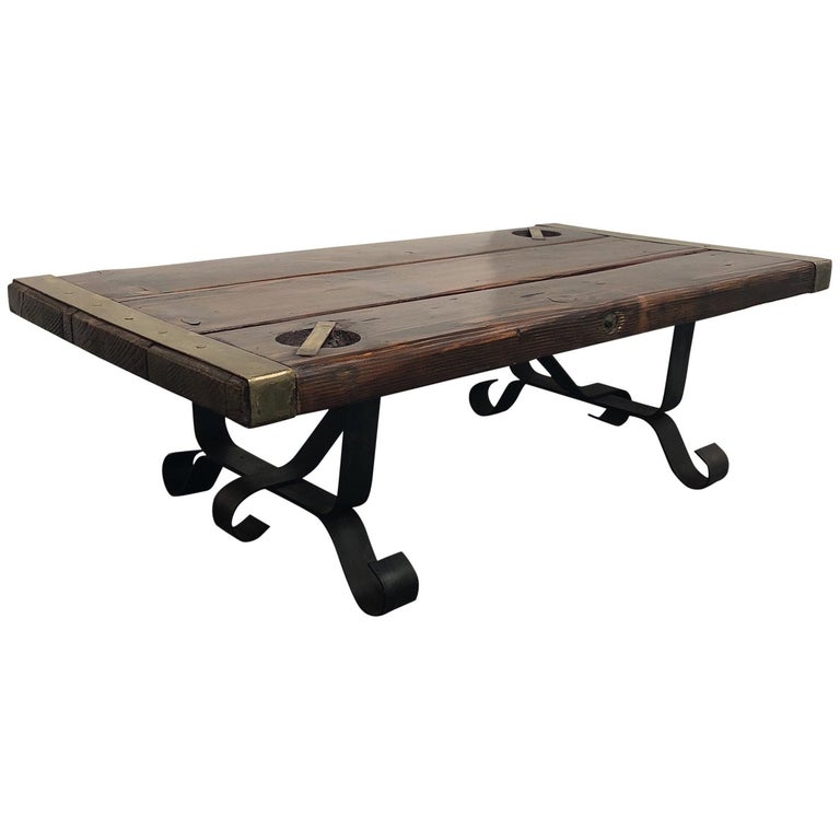 World War II Custom Liberty Ship Hatch Cover Coffee Table For Sale at ...