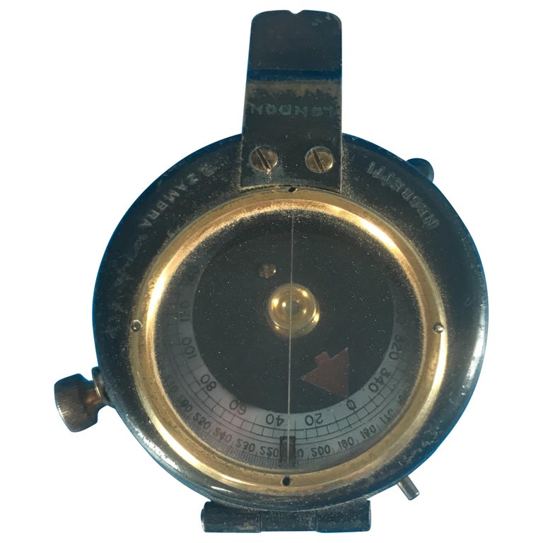 World War One 1918 Military Compass with Its Original Case at 1stDibs