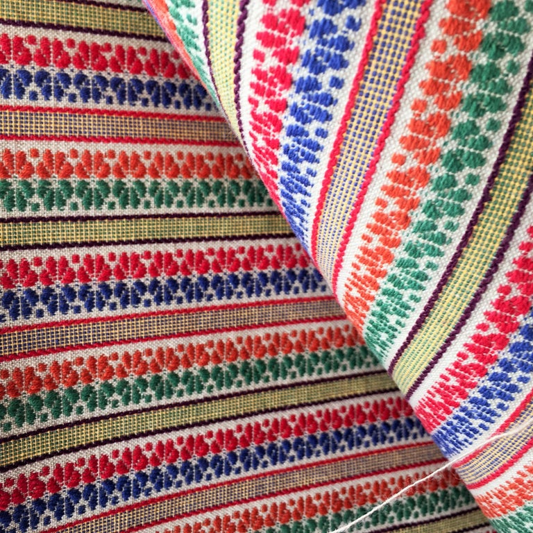 Woven Floral Vintage Textile For Sale at 1stDibs