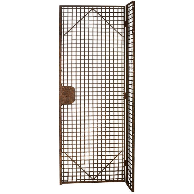 Woven Metal Elevator Cage Doors at 1stDibs | metal cage doors, cage ...