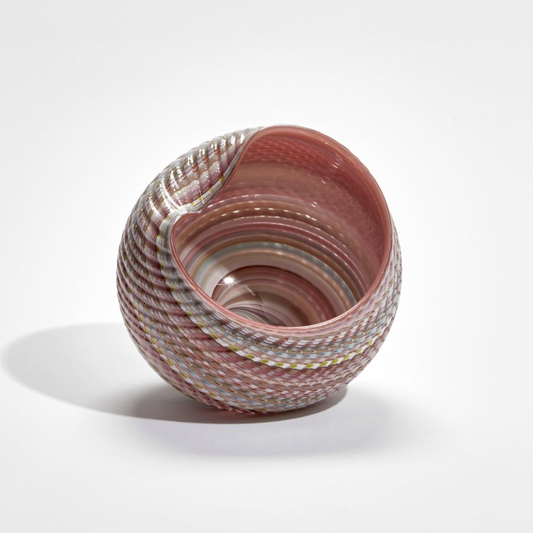 Woven Pastel Mandala No 4, Pastel Coloured Glass Sculpture by Layne ...