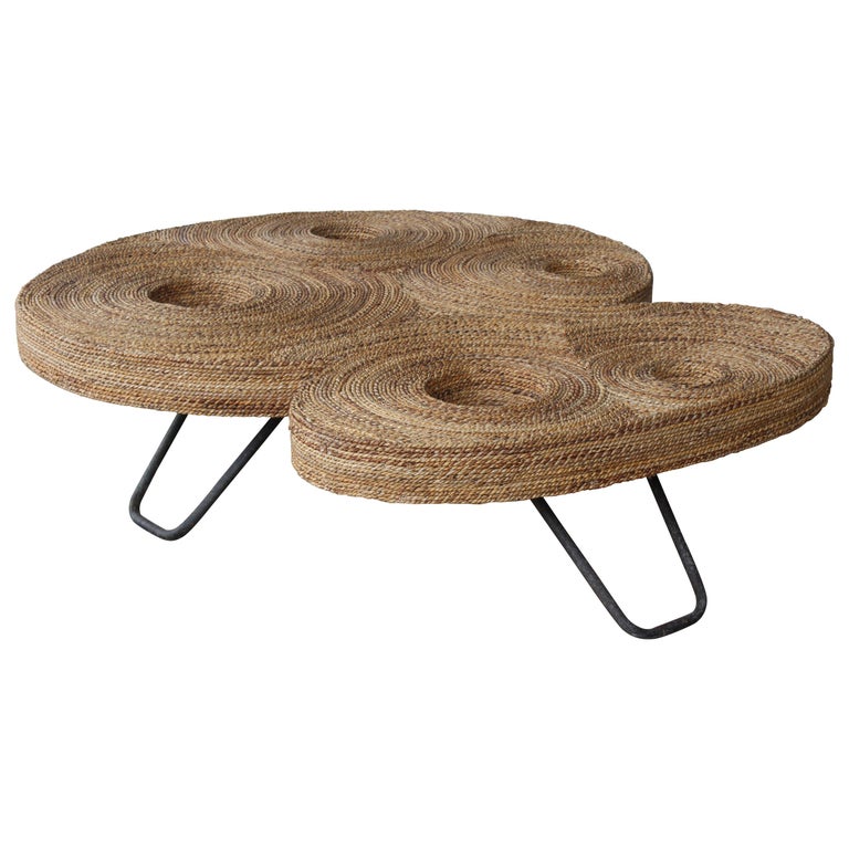Woven Rope Coffee Table at 1stDibs