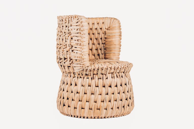 Woven Tule 'Icpalli' Lounge Chair Made in Mexico from Luteca For Sale ...