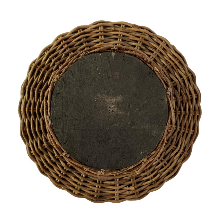 Woven Wicker Cake Stand at 1stDibs | rattan cake stand, woven cake stand