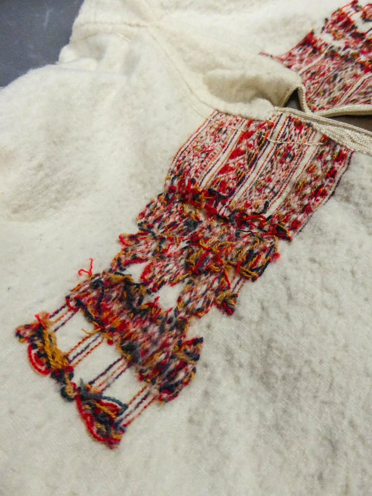Woven Wool Burnous Traditional Cape - Tunisia around 1950 at 1stDibs ...