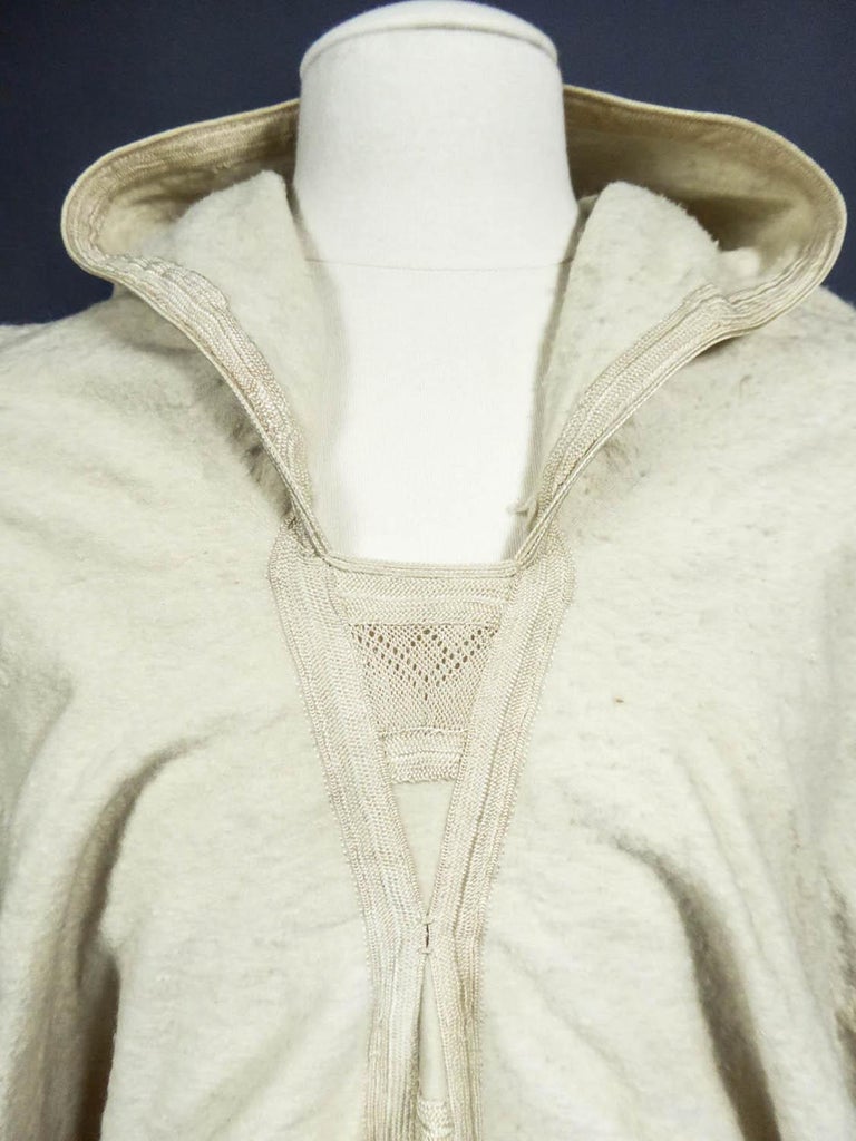 Woven Wool Burnous Traditional Cape - Tunisia around 1950 at 1stDibs ...