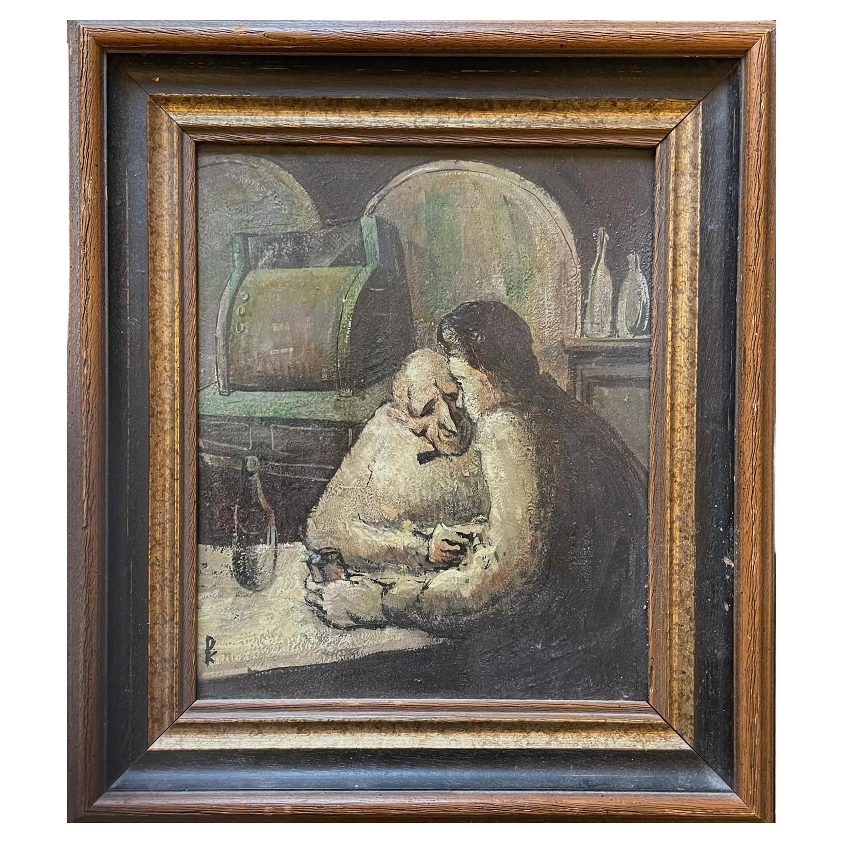 "Salome, " Important Art Deco Painting by Dunbar Beck, WPA Muralist For ...