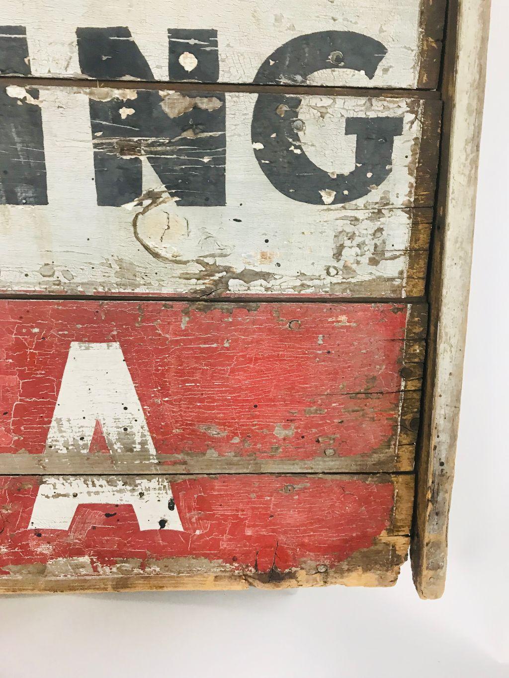 WPA Work Project Danger Men at Work Wooden Sign at 1stDibs | wpa sign ...