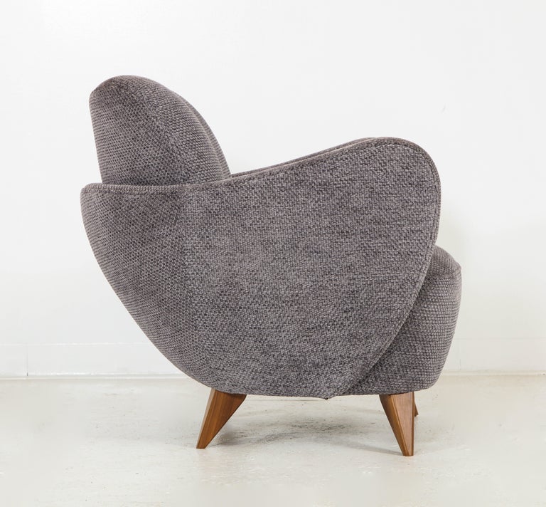 Wrap Around Barrel Chair w/ Wood Base Offered by Vladimir Kagan Design ...