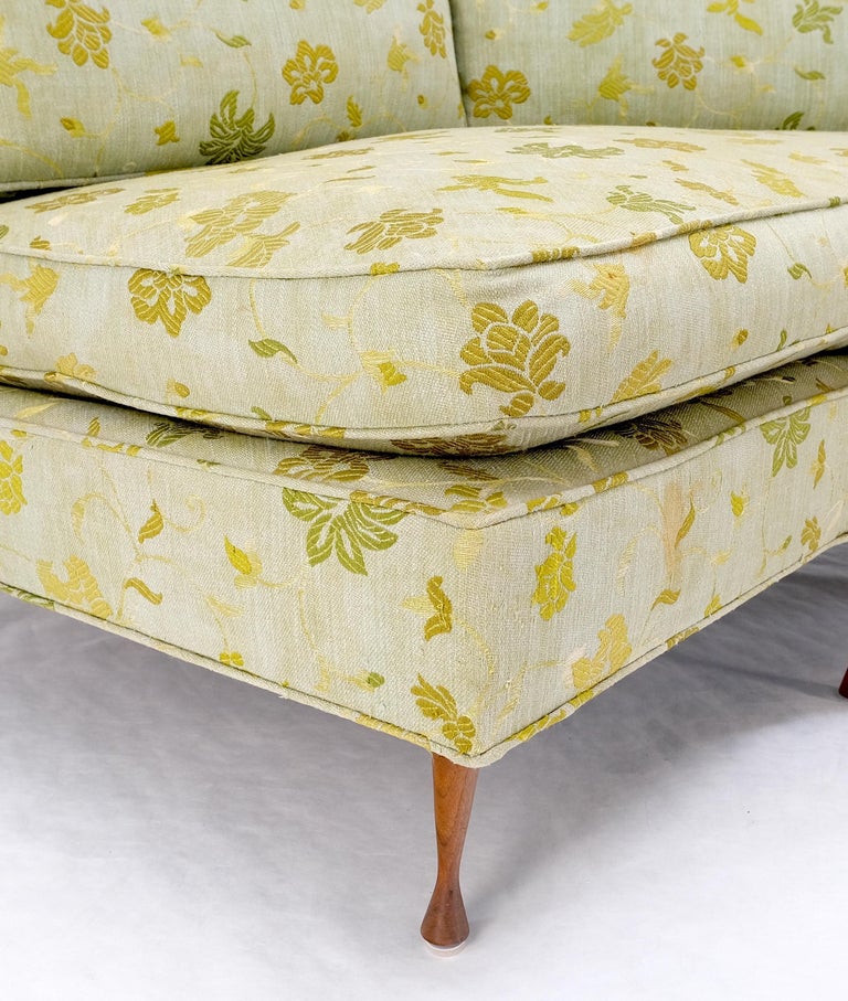 Wrap Around Mid-Century Modern Sofa W Pair Matching Marble Top Tables ...