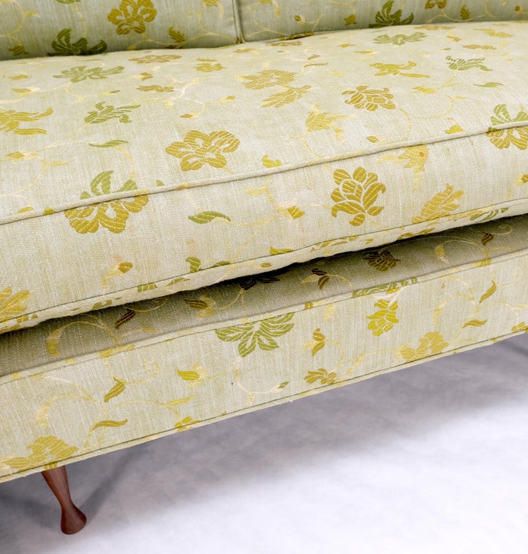 Wrap Around Mid-Century Modern Sofa W Pair Matching Marble Top Tables ...