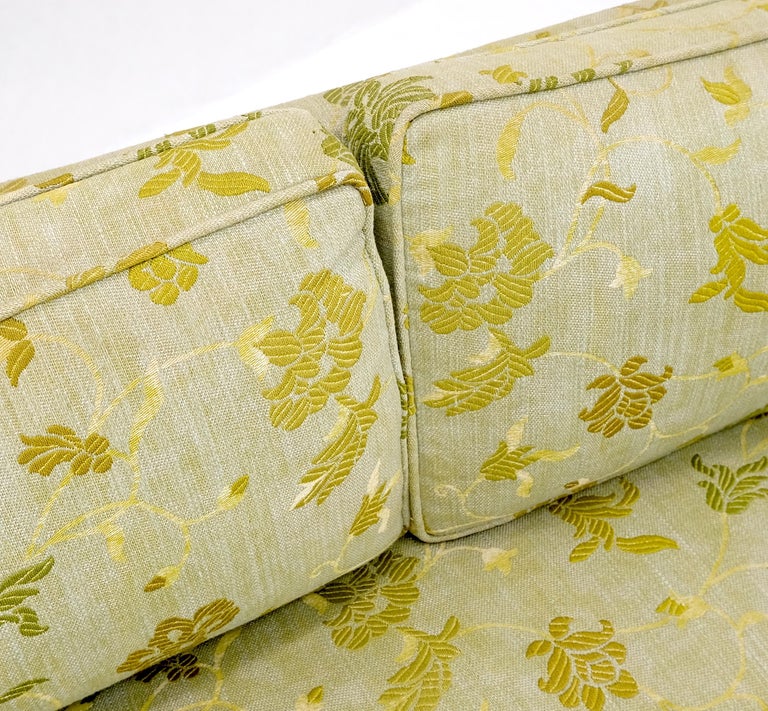 Wrap Around Mid-Century Modern Sofa W Pair Matching Marble Top Tables ...
