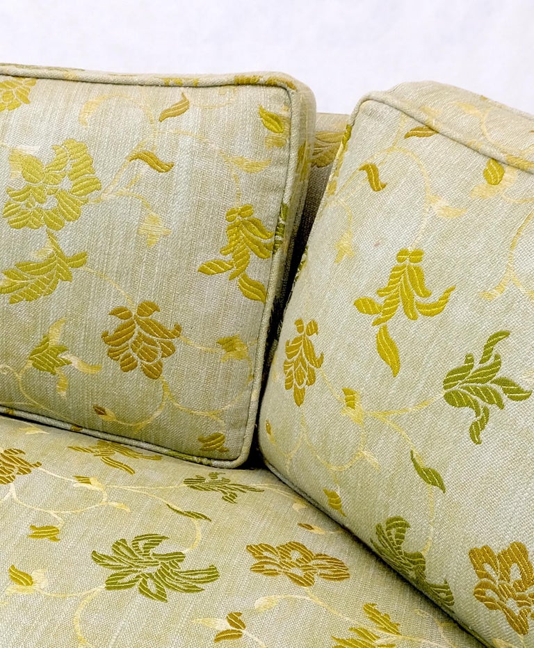 Wrap Around Mid-Century Modern Sofa W Pair Matching Marble Top Tables ...