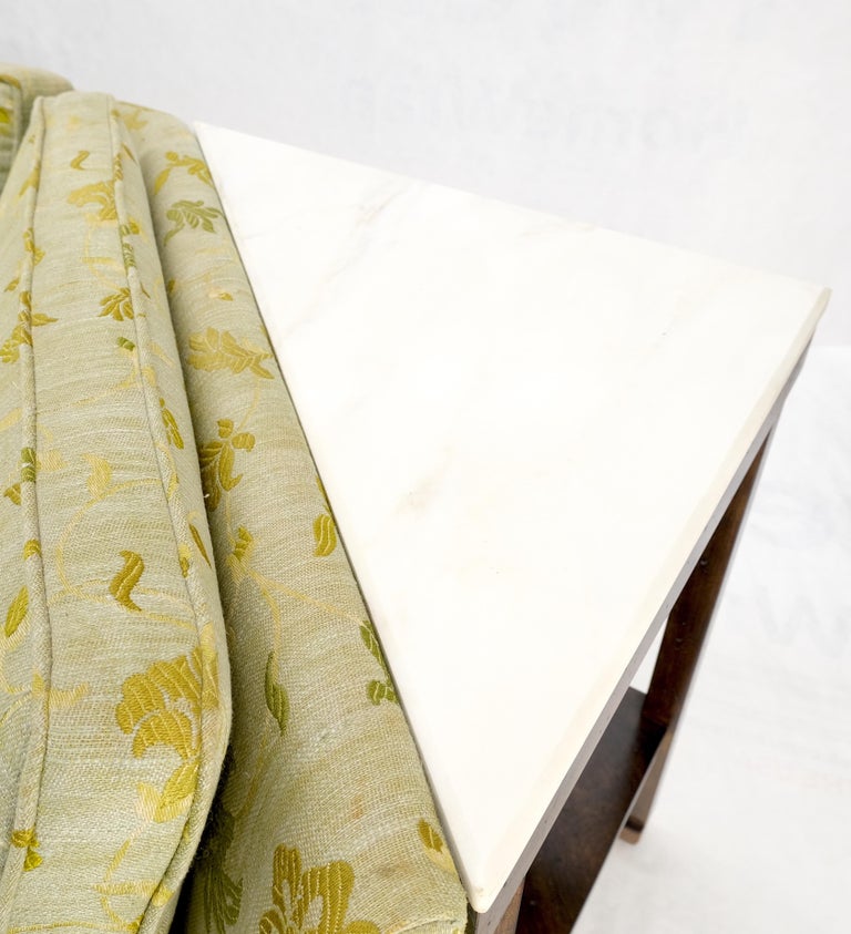 Wrap Around Mid-Century Modern Sofa W Pair Matching Marble Top Tables ...