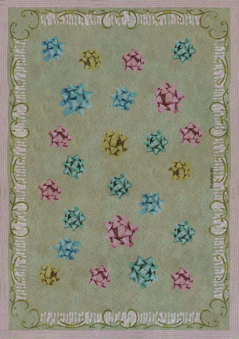 Wrap Up Rainbow Handknotted Wool Rug Rankin Rugs 'Pastel' For Sale at ...