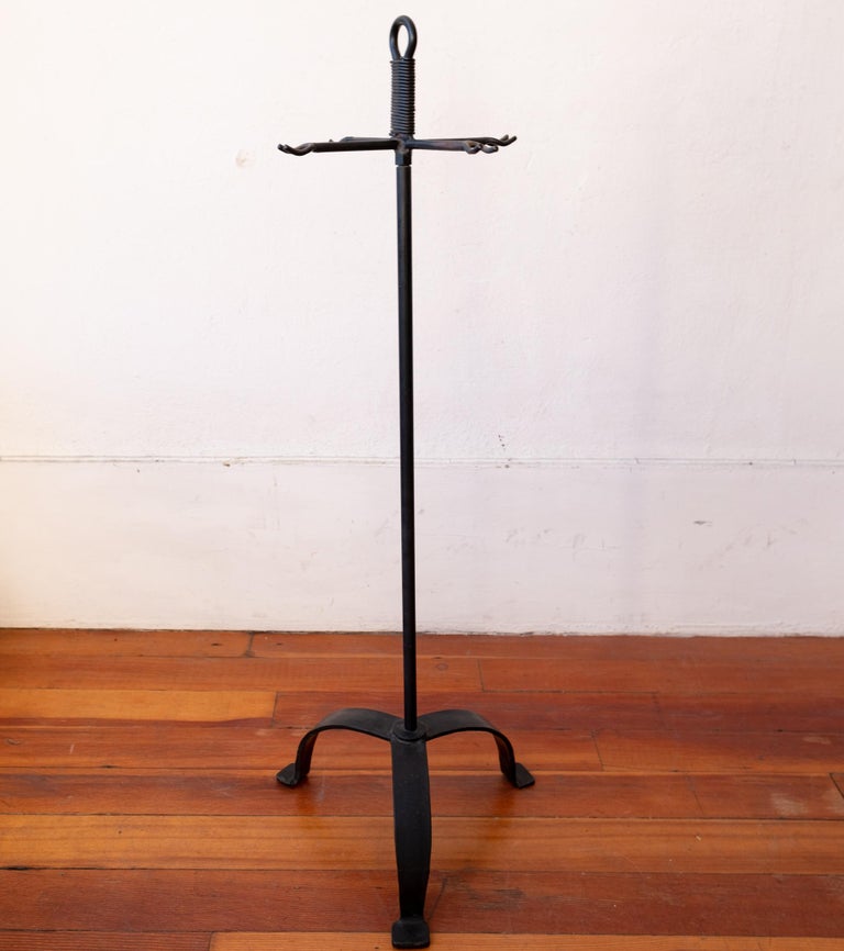 Wrapped Handle Forged Iron Fire Tool Set at 1stDibs