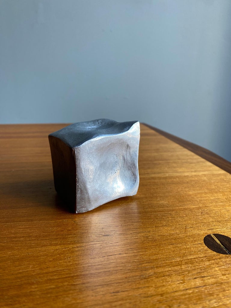 "Writers Block" Heavy Lead Sculpture For Sale at 1stDibs