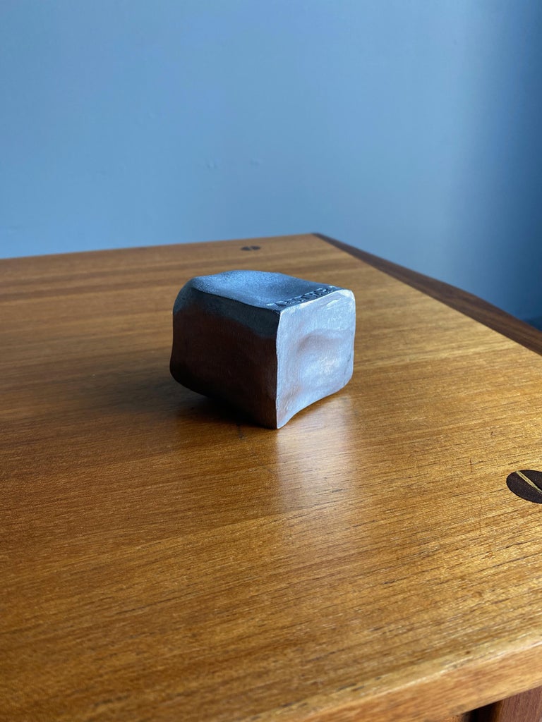 "Writers Block" Heavy Lead Sculpture For Sale at 1stDibs