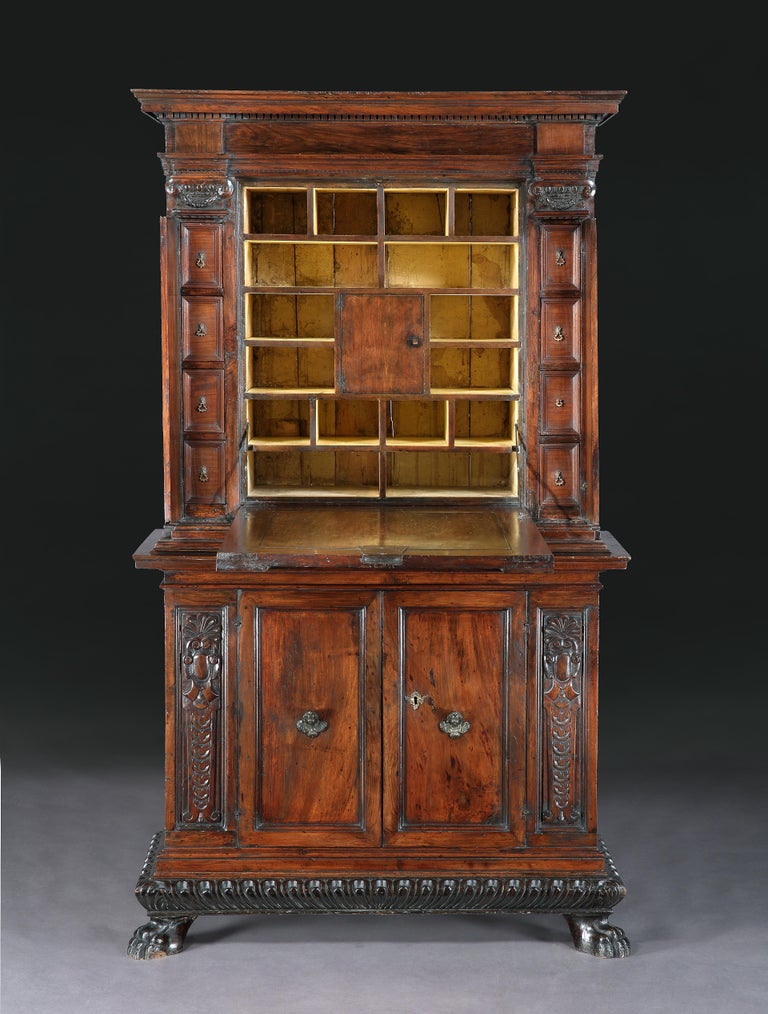 Writing Cabinet Scrittoio Escritoire Desk Walnut Italy Florence ...