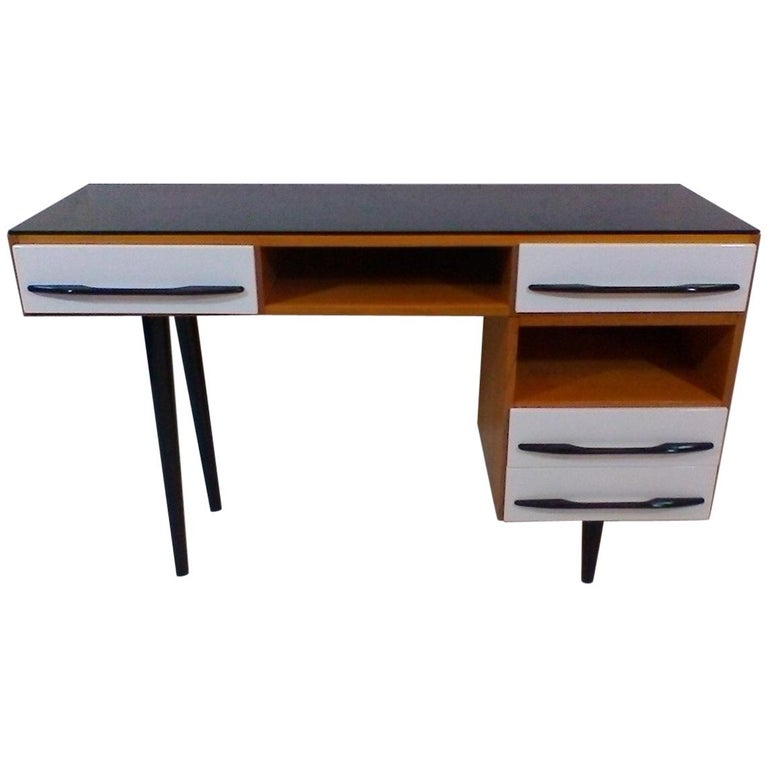 Writing Desk Designed by Architect M. Požár, Retro Style Brusel 1960s ...