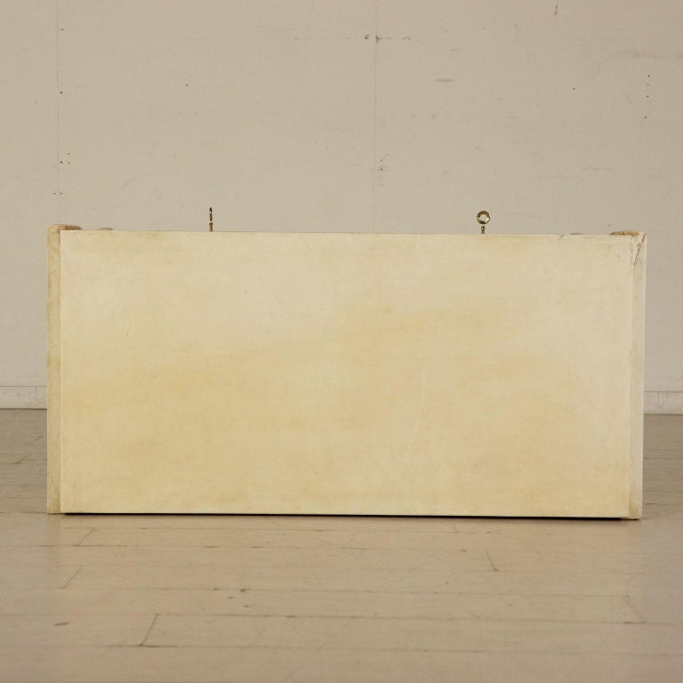 Writing Desk Wood Parchment Paper Vintage, Italy, 1950s at 1stDibs ...