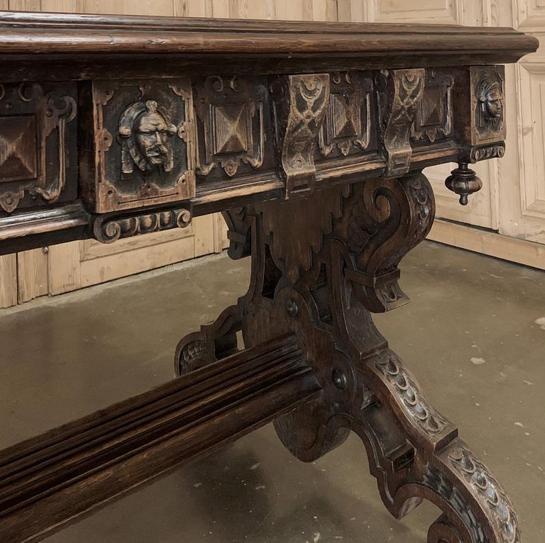 Writing Table, 19th Century French Renaissance For Sale at 1stdibs