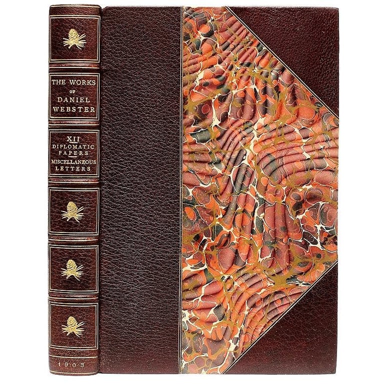 Writings and Speeches of Daniel Webster, 18 Vols., in a Fine Leather ...