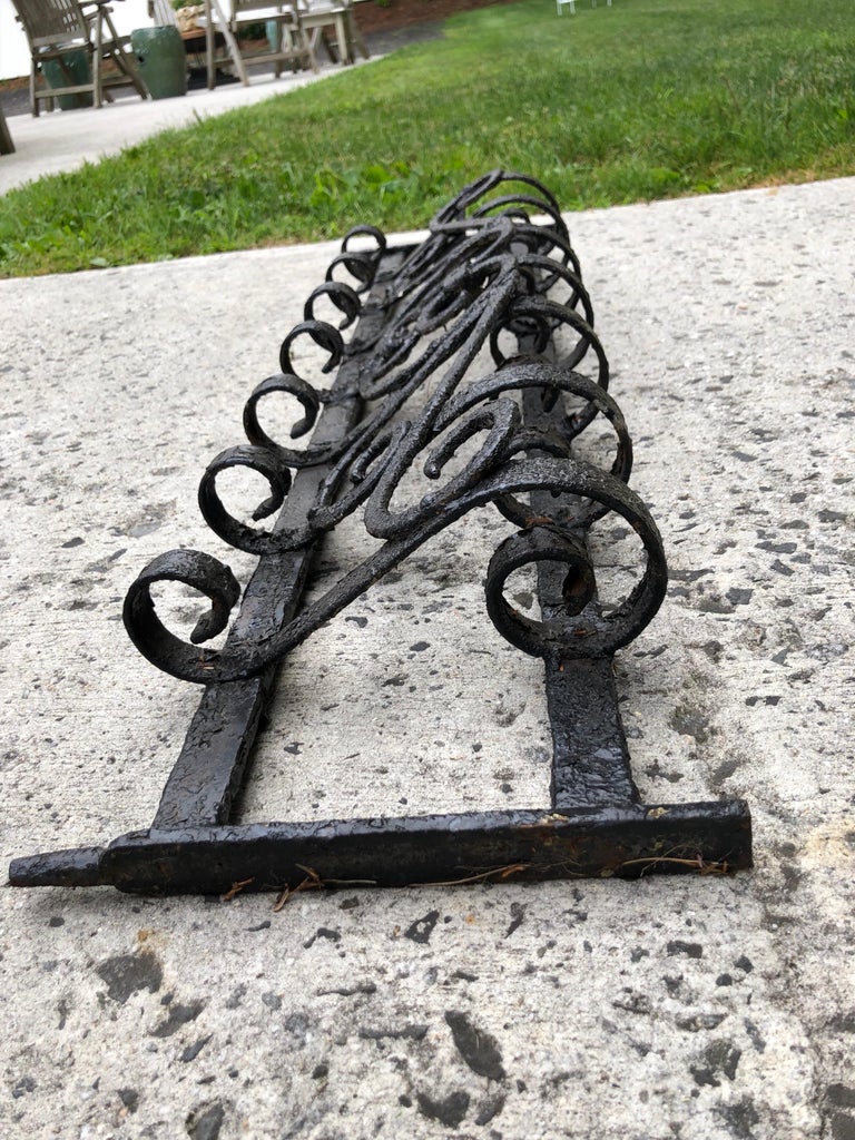 Wrought Iron Antique Wall Mount Coat Rack at 1stDibs | wrought iron ...