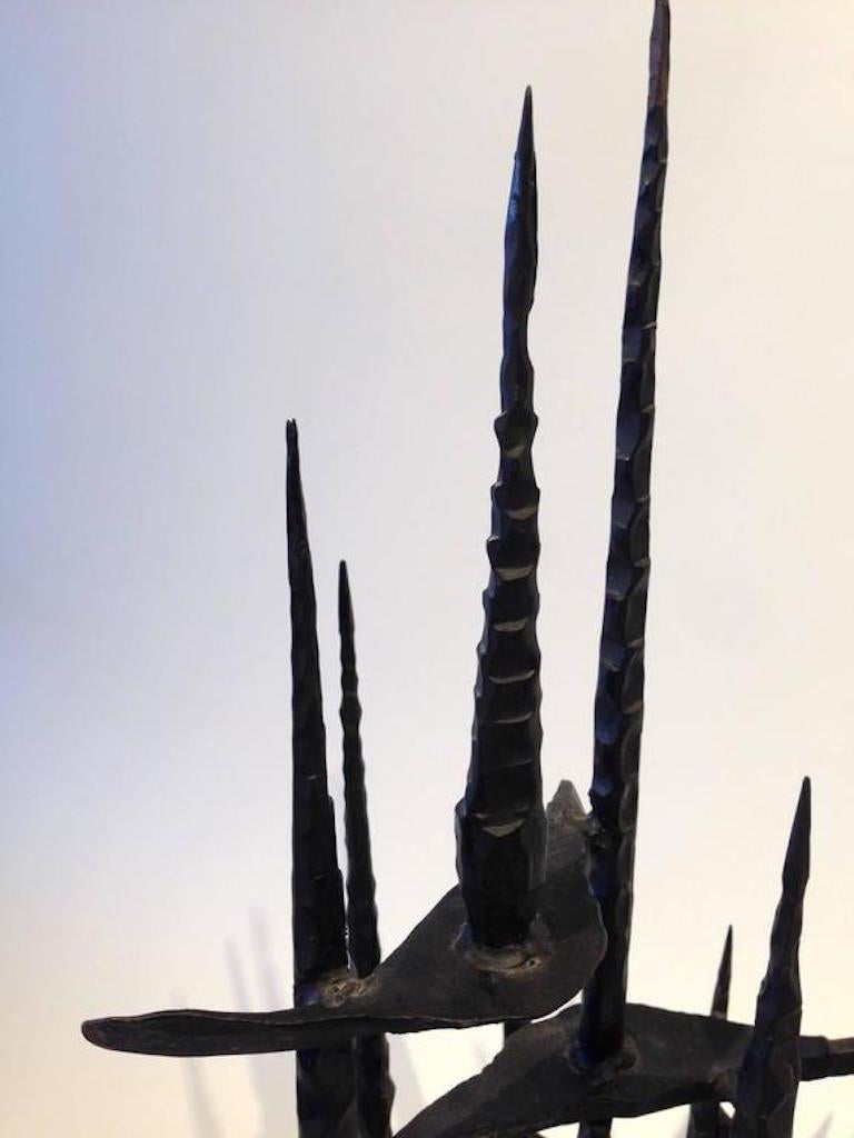 Wrought Iron Brutalist Sculpture by David Palombo at 1stDibs