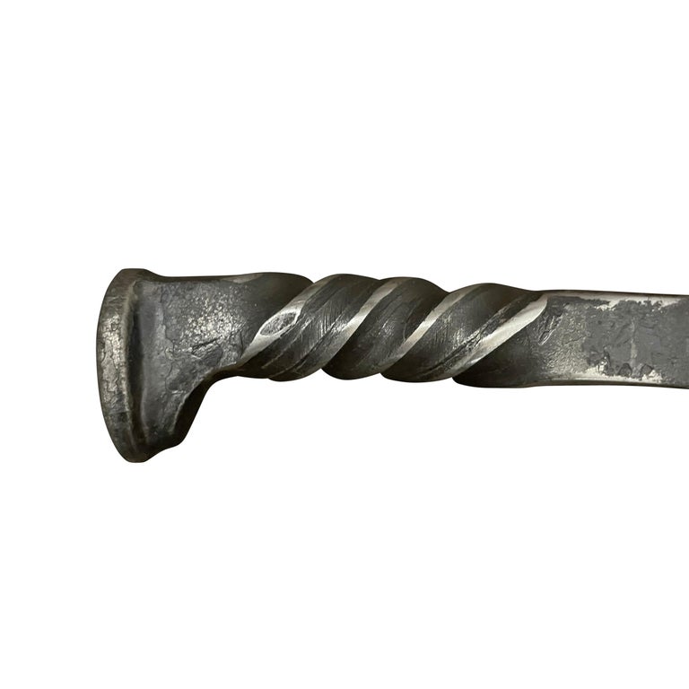 Wrought Iron Butcher's Knife For Sale at 1stDibs
