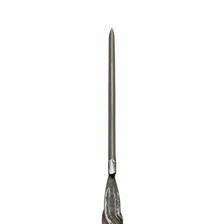 Wrought Iron Butcher's Knife For Sale at 1stDibs | wrought iron knife ...