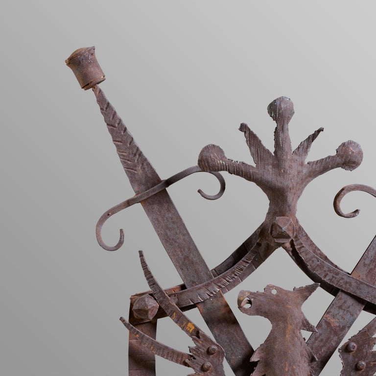 Wrought Iron Coat of Arms For Sale at 1stDibs