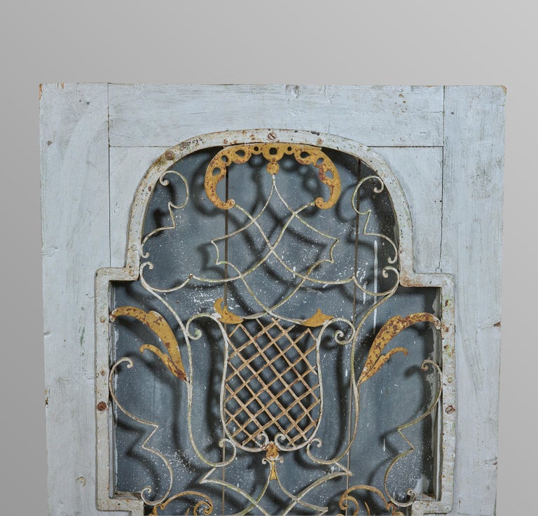 Wrought Iron Decorative Grill For Sale at 1stDibs