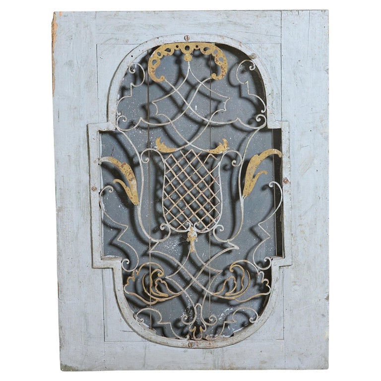 Wrought Iron Decorative Grill For Sale at 1stDibs