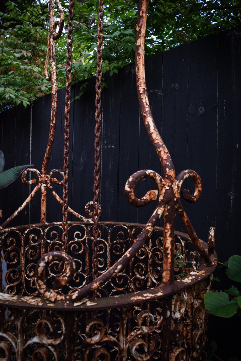 Wrought Iron Decorative Well Head For Sale at 1stDibs