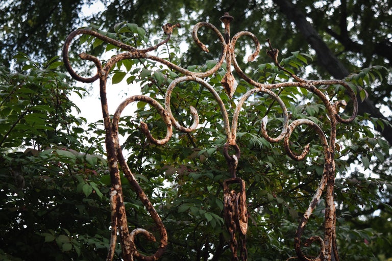 Wrought Iron Decorative Well Head For Sale at 1stDibs