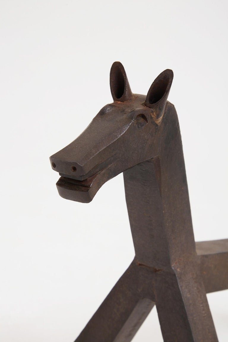 Wrought Iron Fire Dogs For Sale at 1stDibs