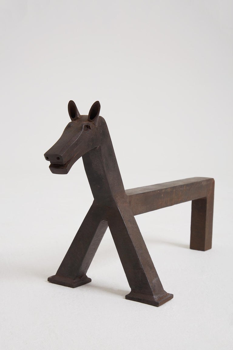 Wrought Iron Fire Dogs For Sale at 1stDibs