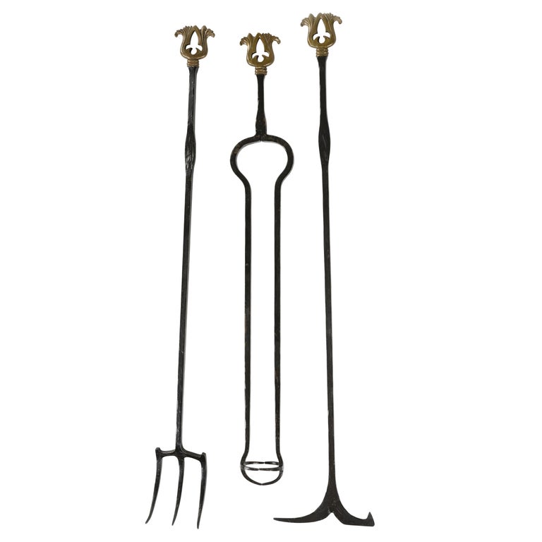 Wrought Iron Firetools For Sale at 1stDibs