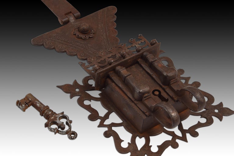Wrought Iron Fittings with Locks. 20th Century, After Antique Models ...