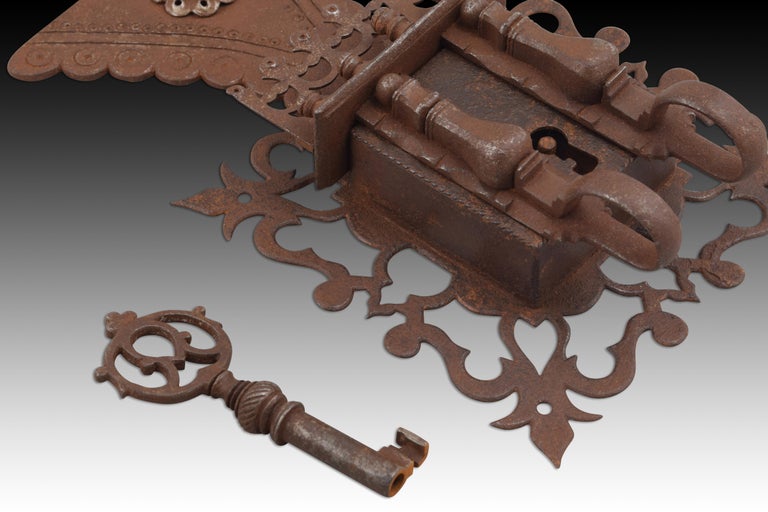 Wrought Iron Fittings with Locks. 20th Century, After Antique Models ...