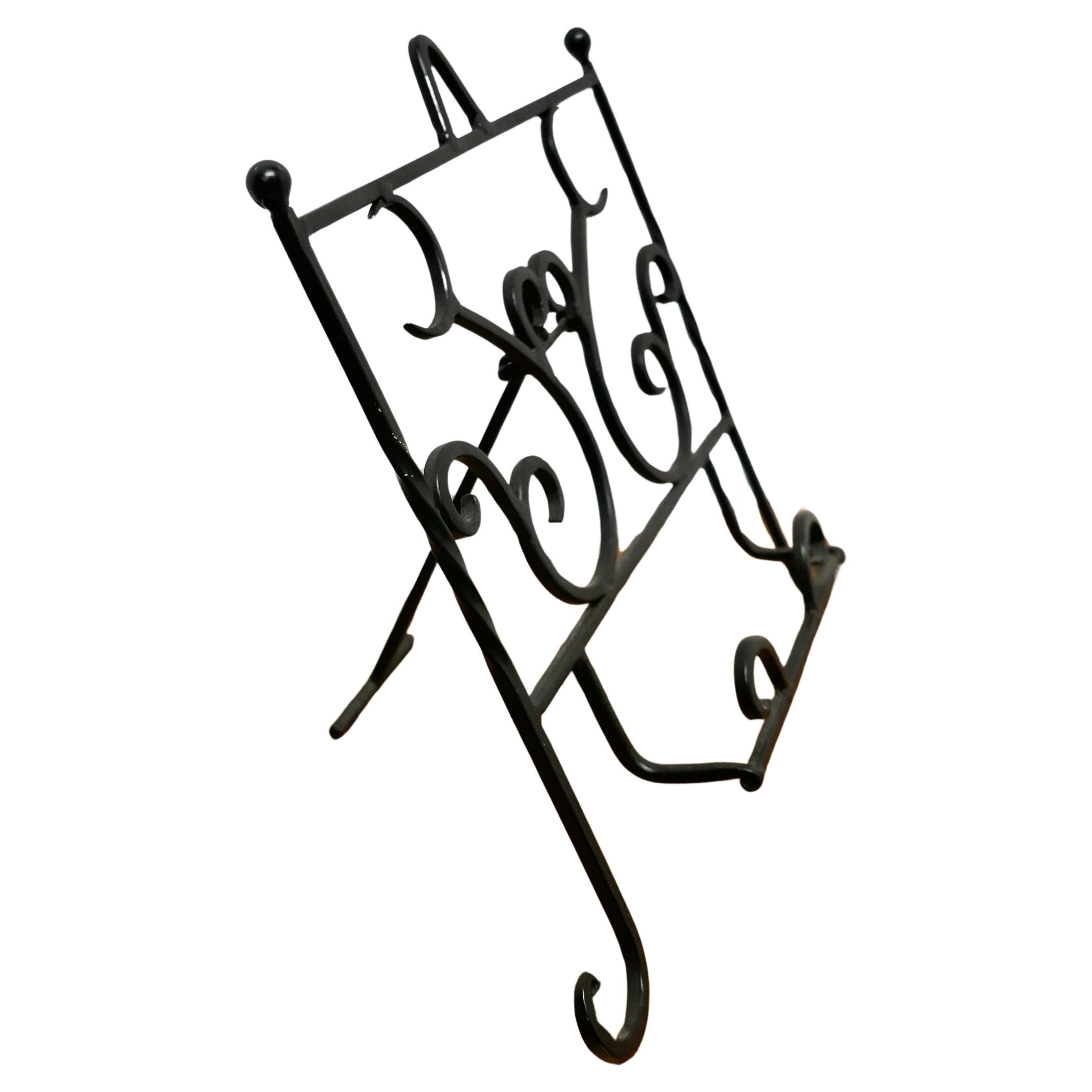 Wrought Iron Folding Book Rest, Reading or Music Stand This is a ...