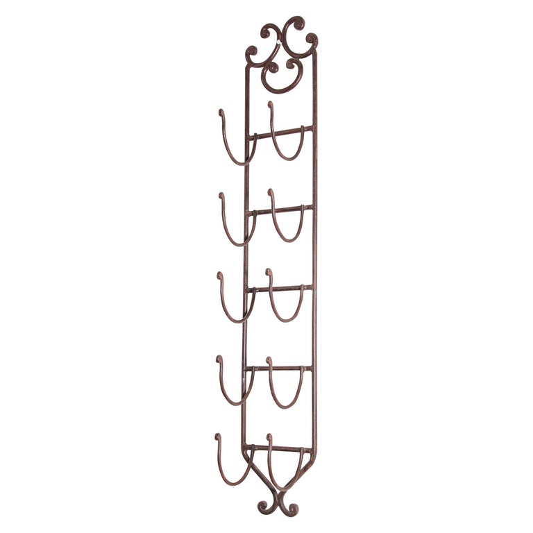 Wrought Iron Hand Forged Vintage Bathroom Towel Holder at 1stDibs ...