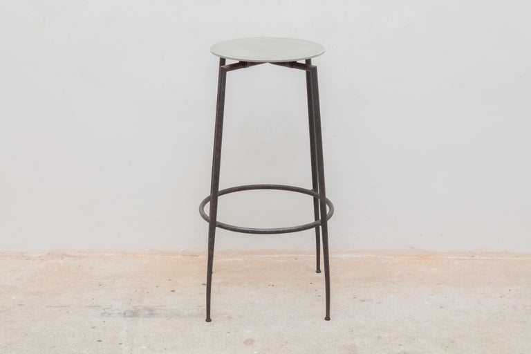 Wrought Iron Industrial Foot Stools Designed by Foraform, Norway For ...