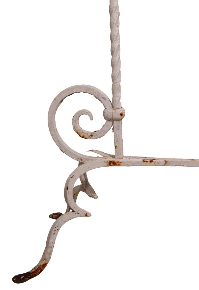 Wrought Iron Plant Stand with Six Flower Pot Holders For Sale at 1stDibs