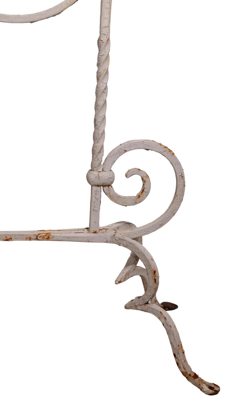 Wrought Iron Plant Stand with Six Flower Pot Holders For Sale at 1stDibs