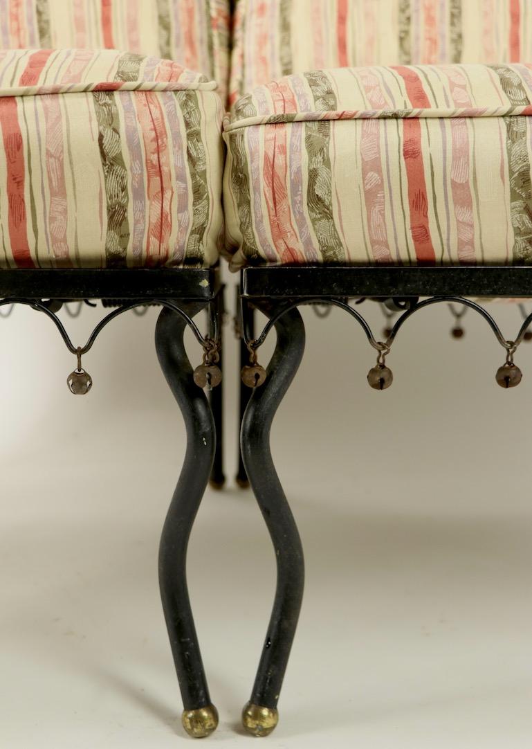 Wrought Iron Settee after Salterini at 1stDibs