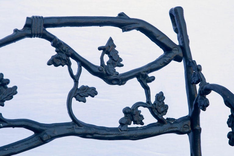 Wrought Iron Twig Form Bench For Sale at 1stDibs